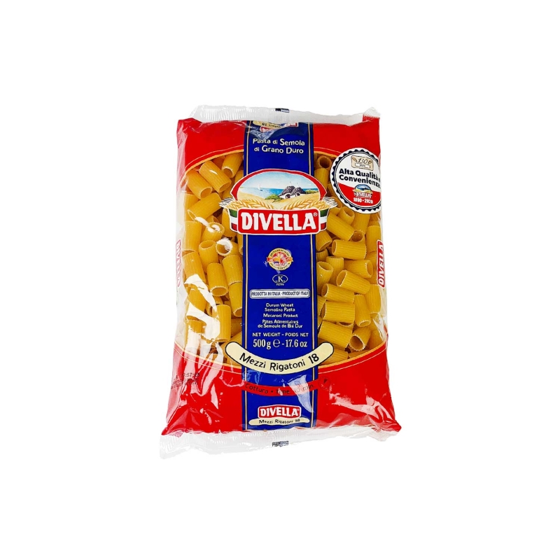 Divella Mezzi Rigatoni No. 18 Pasta 500g | buonsapore