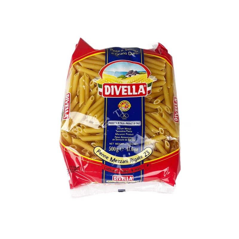 Divella Penne Mezzani Rig No.23 Pasta 500g | buonsapore