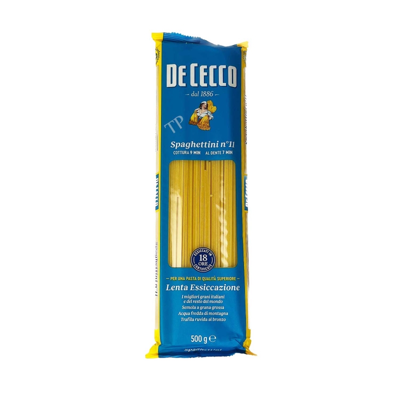 De Cecco Spaghettini No 11 Pasta 500g Buonsapore De